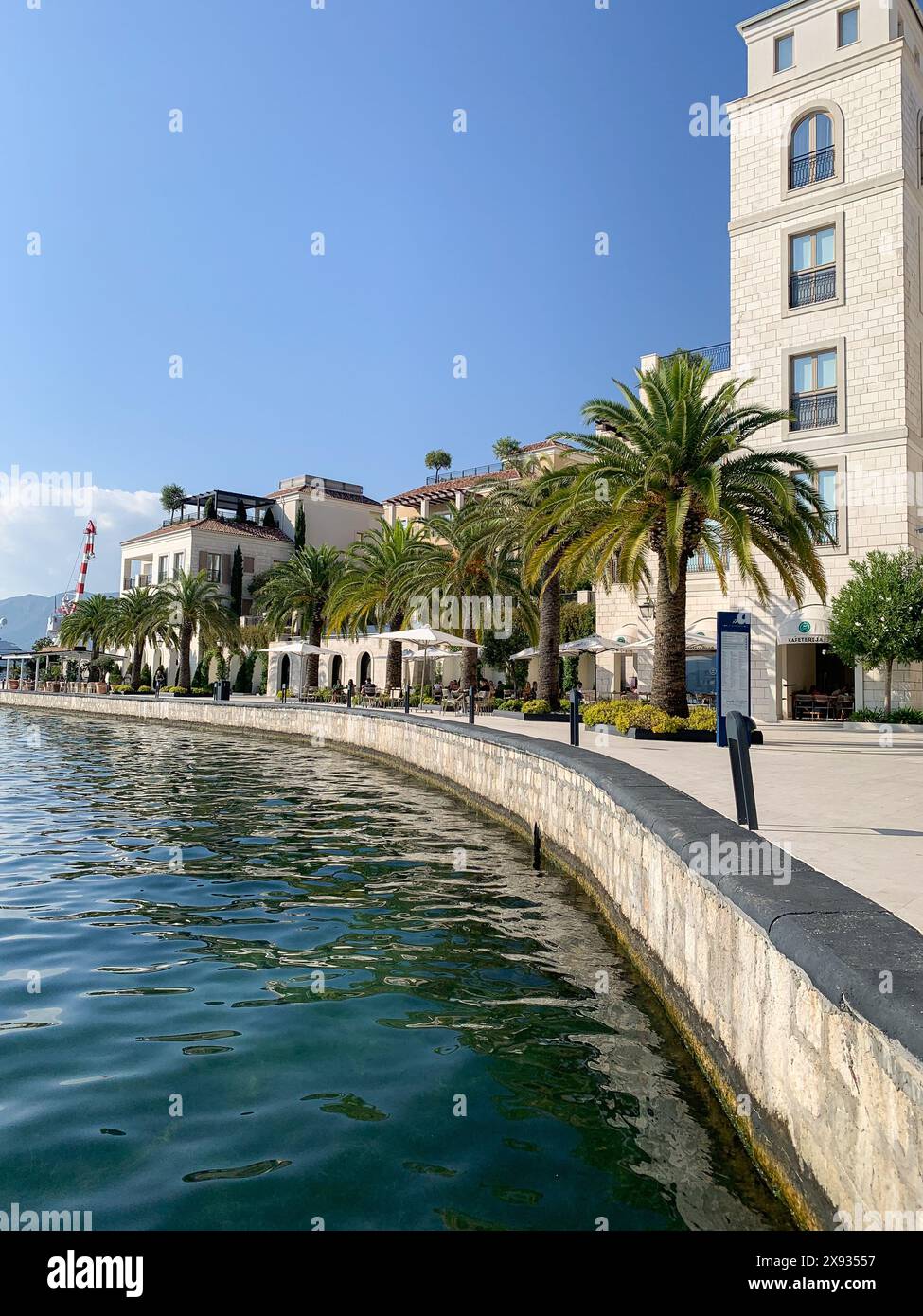 Luxury Porto Montenegro promenade in Tivat Stock Photo - Alamy