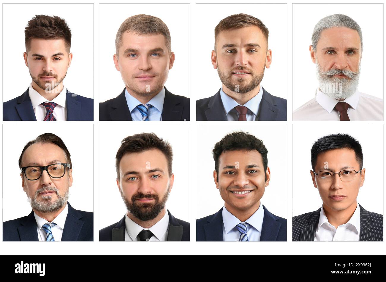 Set different people photo Cut Out Stock Images & Pictures - Alamy