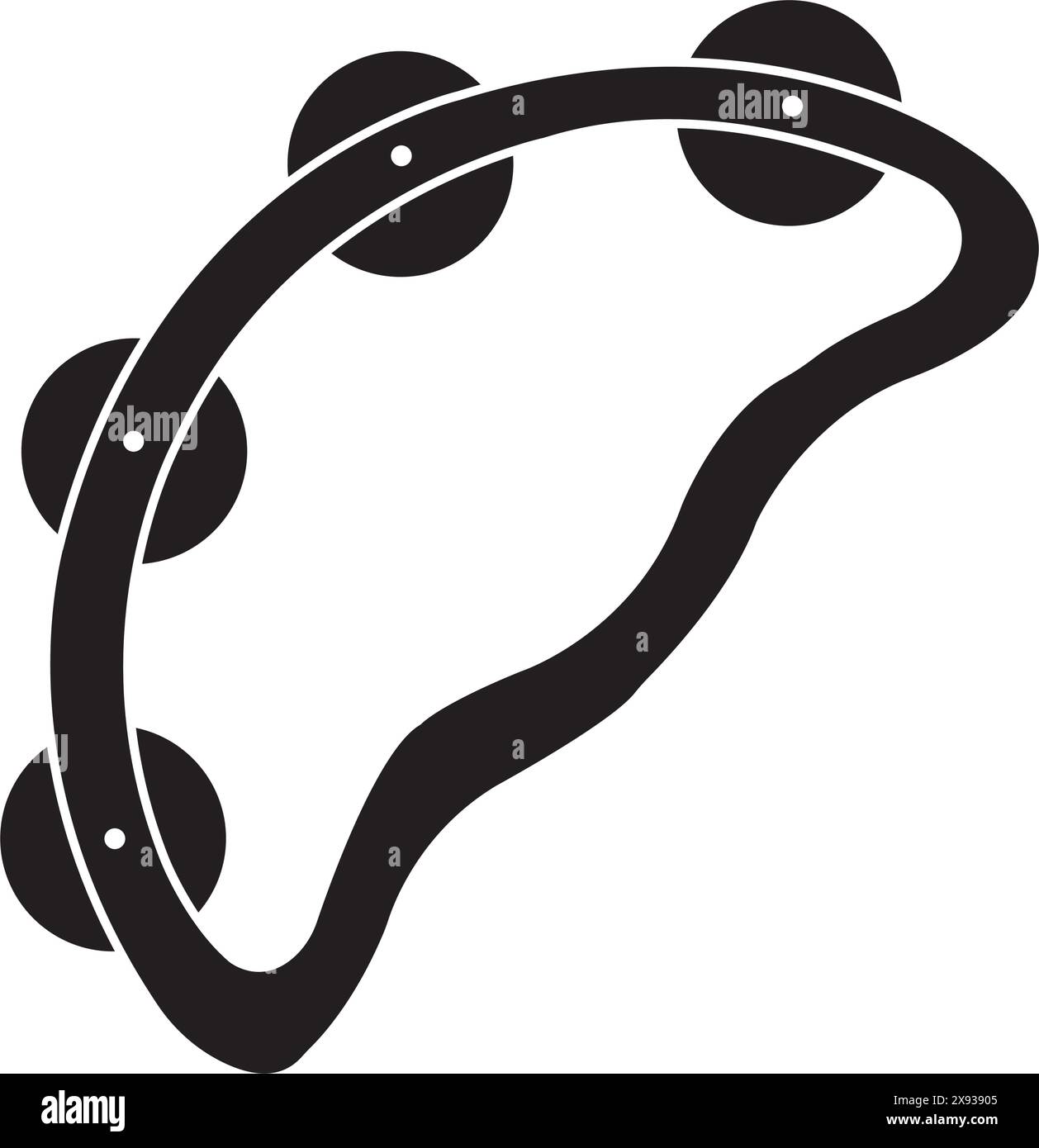 Tambourine icon traditional musical instruments vector illustration ...