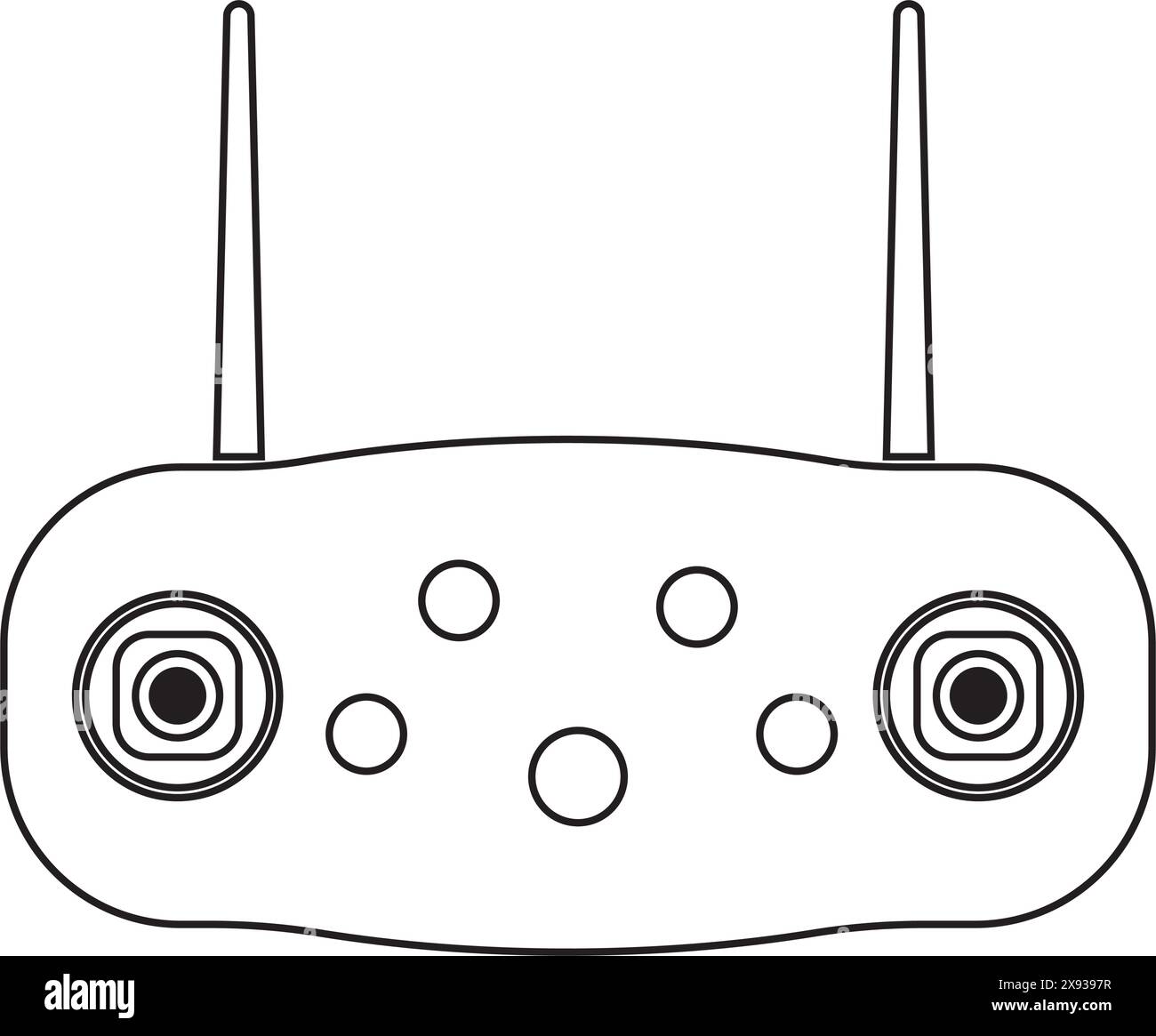 Remote control drone icon vector design template Stock Vector Image ...