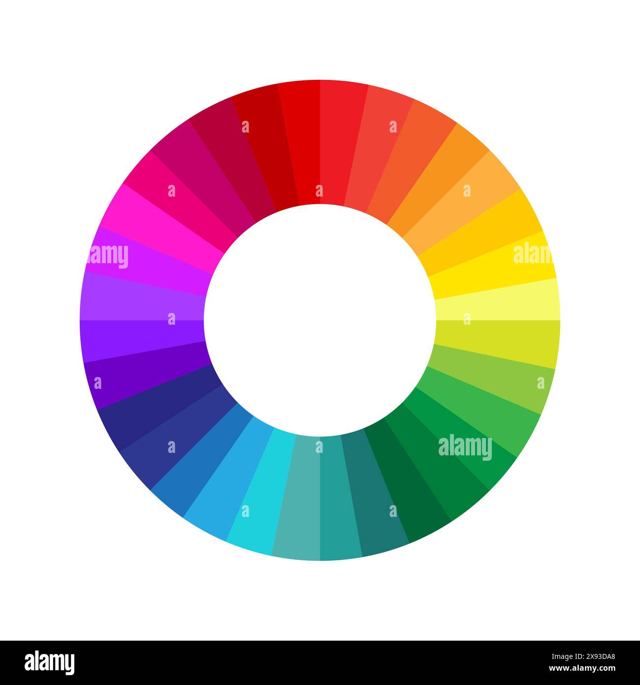 Color wheel vector. Bright gradient ring. Vibrant spectrum icon ...