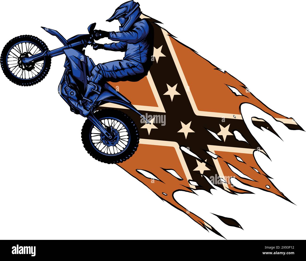 vector motocross rider ride the motocross bike Stock Vector Image & Art ...