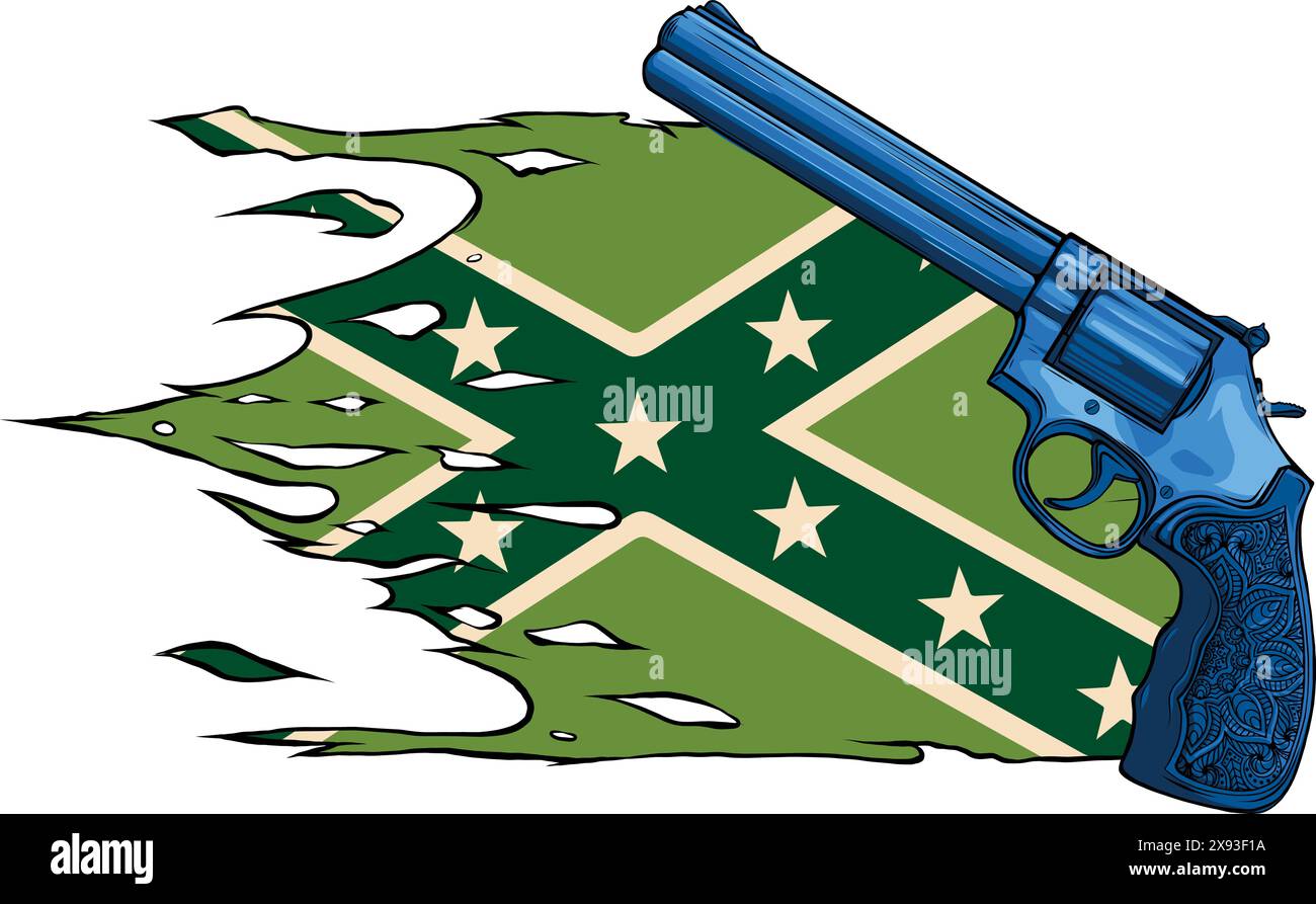 draw Revolver of gun vector illustration design Stock Vector Image ...