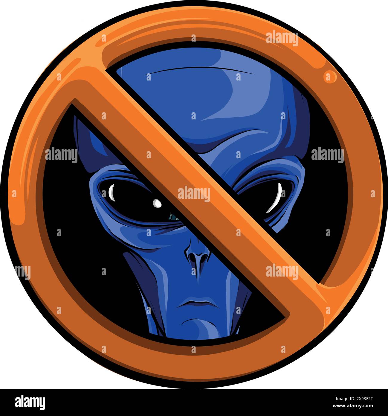 Alien head. vector illustration design of extraterrestrial humanoid ...