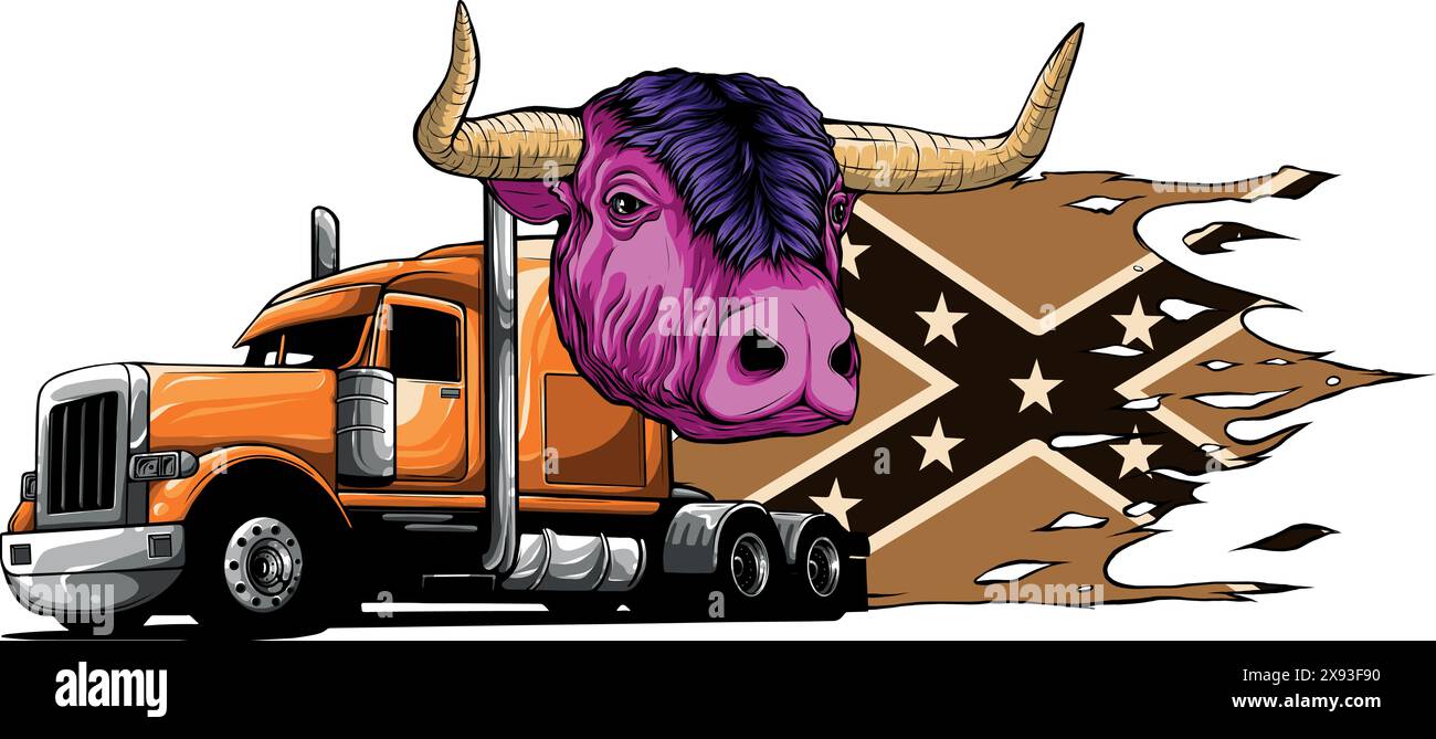 draw semi truck vehicle vector illustration design Stock Vector Image ...