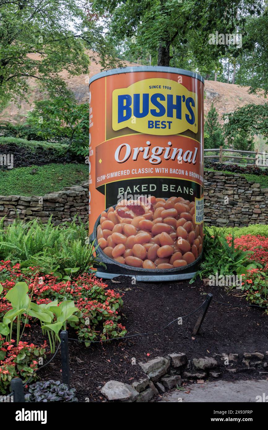 Large display can of Bush's Beans at the Dollywood amusement park in ...
