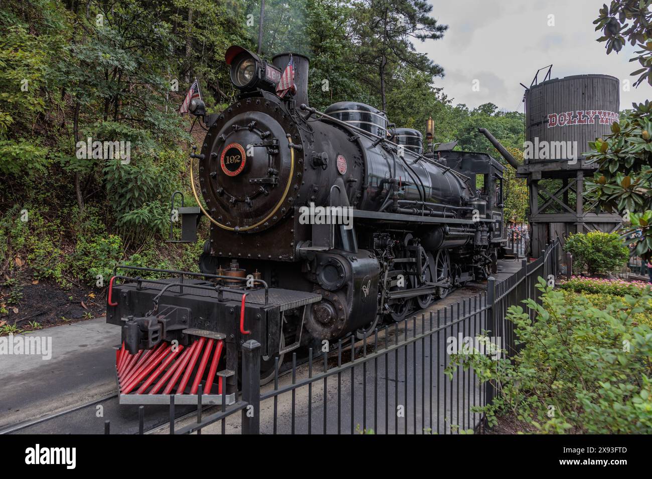 Dollywood Express steam locomotive carries guests throughout the ...