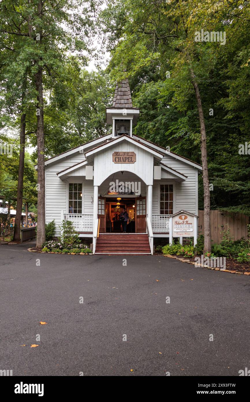 Robert F. Thomas Chapel in the Dollywood amusement park in Pigeon Forge ...
