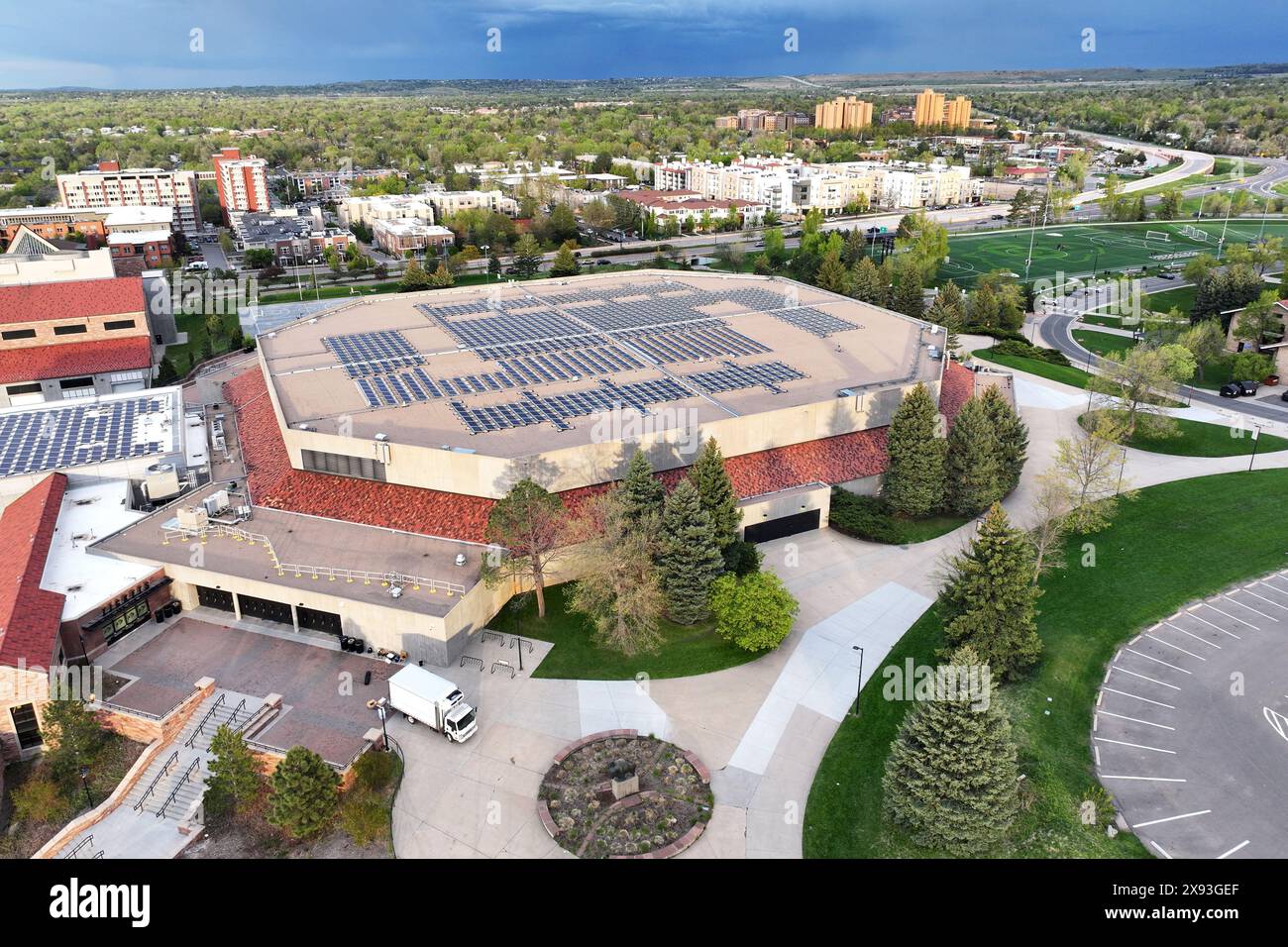A general overall view of CU Events Center on the campus of the ...