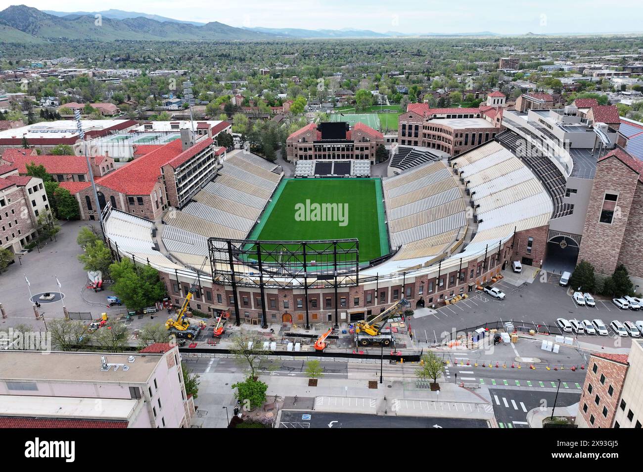 A general overall view of Folsom Field on the campus of the University ...