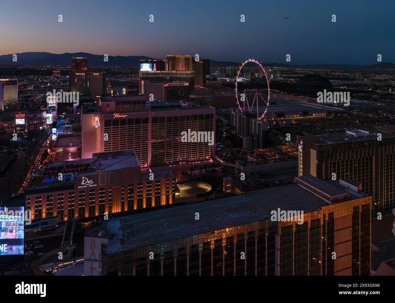 High Roller Observation Wheel and The Sphere in Las Vegas, Nevada Stock Photo - Alamy