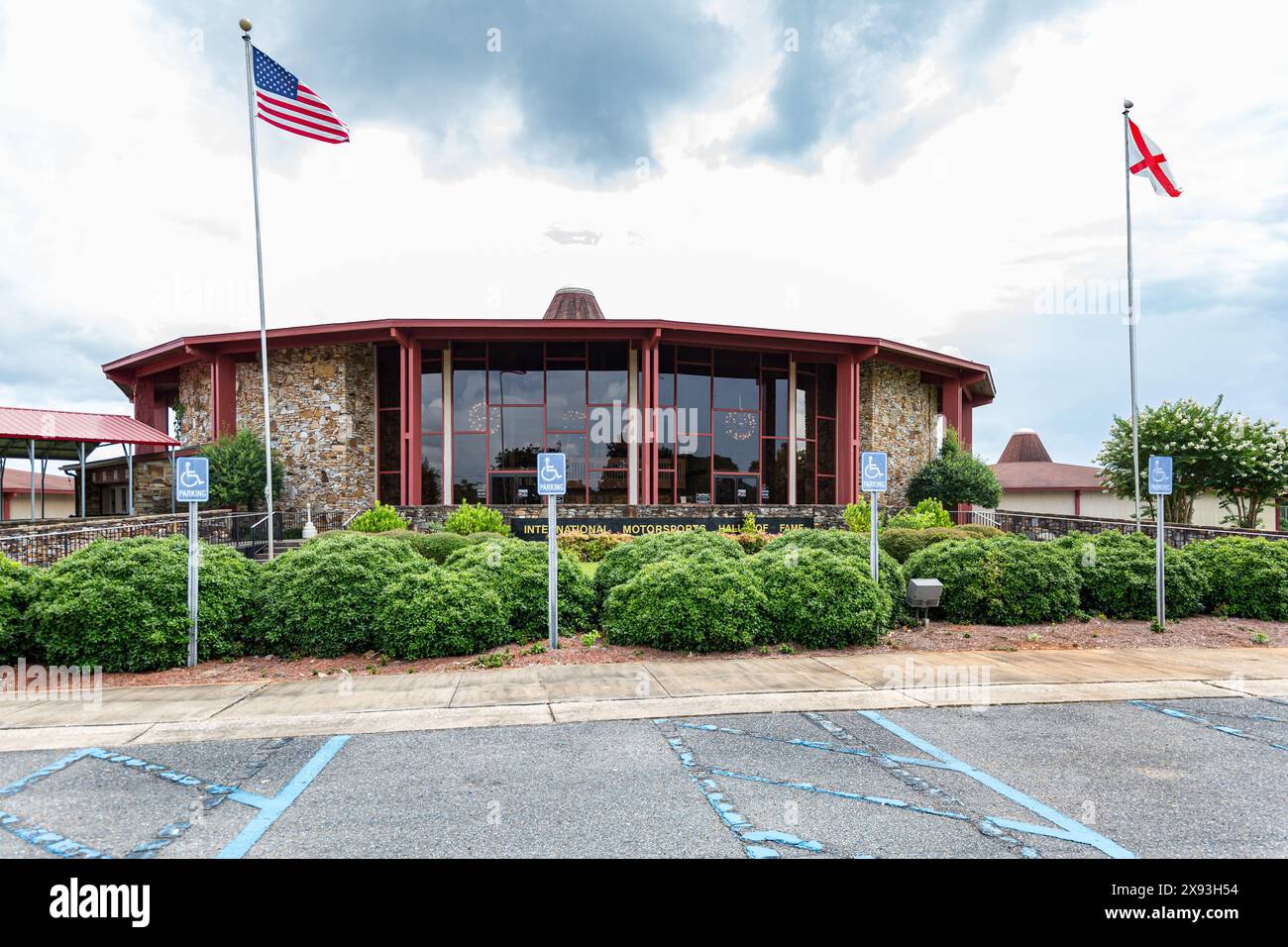 Exterior of the International Motorsports Hall of Fame at the Talladega ...