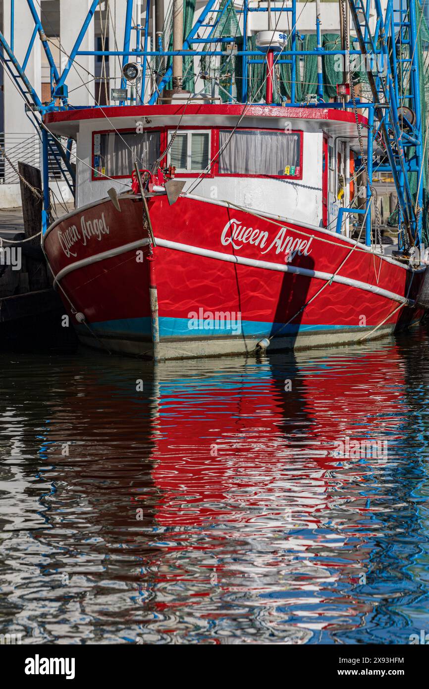 Commercial fishing boat "Queen Angel" at dock in the commercial section ...