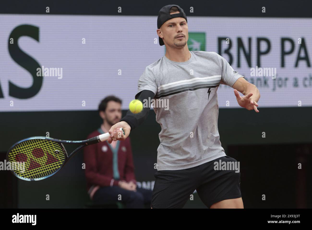 Marton Fucsovics of Hungary during day 2 of the 2024 French Open ...