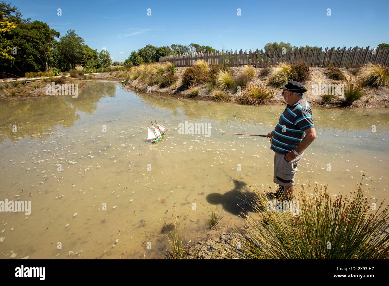 Picture by Tim Cuff. 13 February 2024. High tide at the former modeler ...