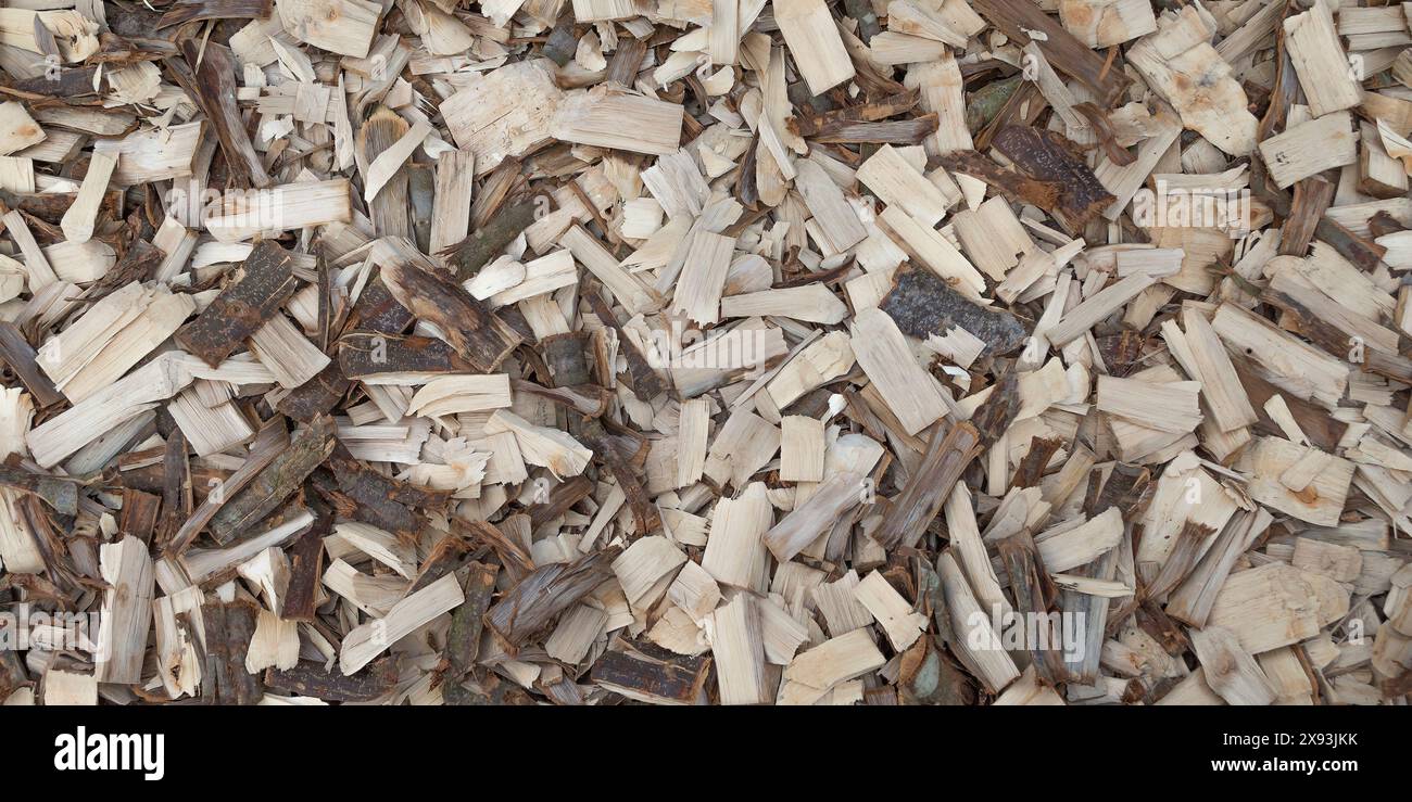 Wood from cuttings overlap as a beautiful background Stock Photo - Alamy