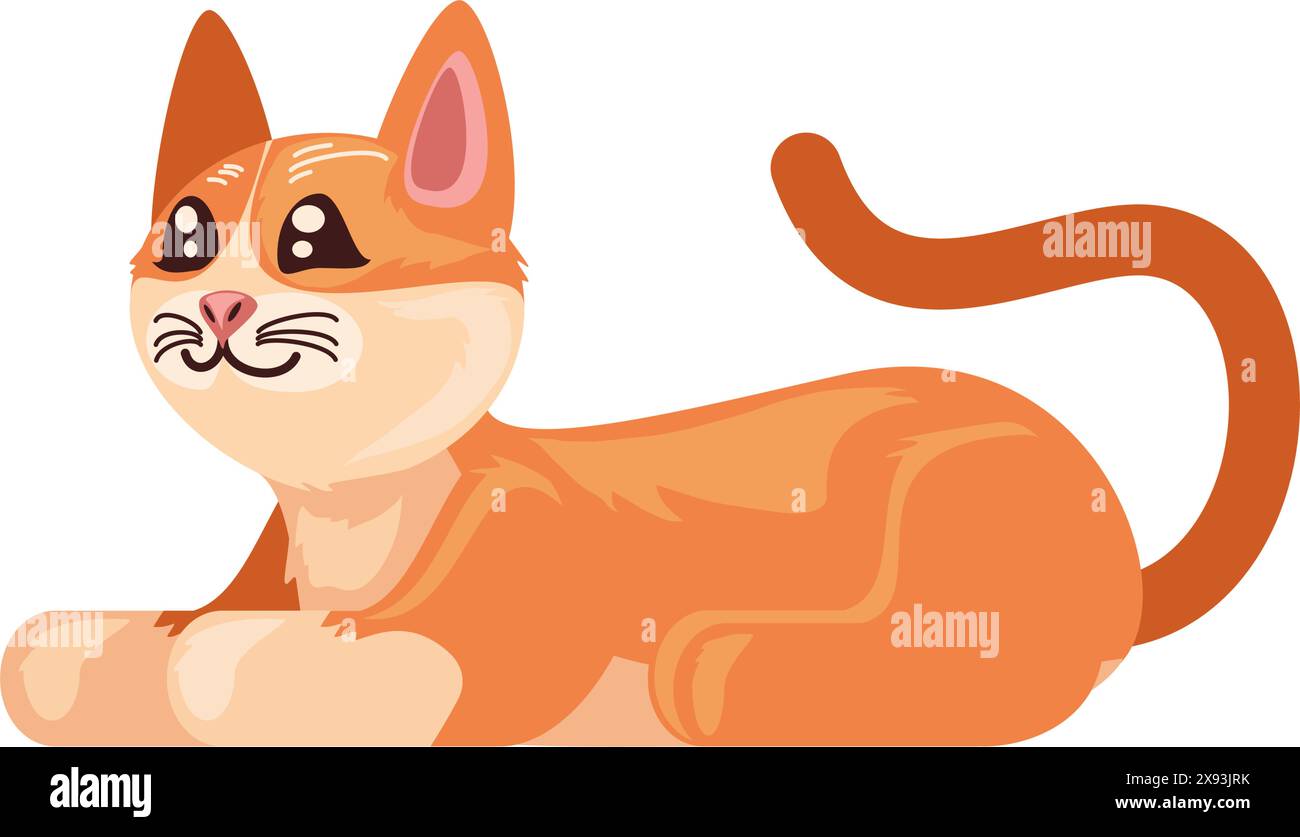 cute cat animal Stock Vector Image & Art - Alamy
