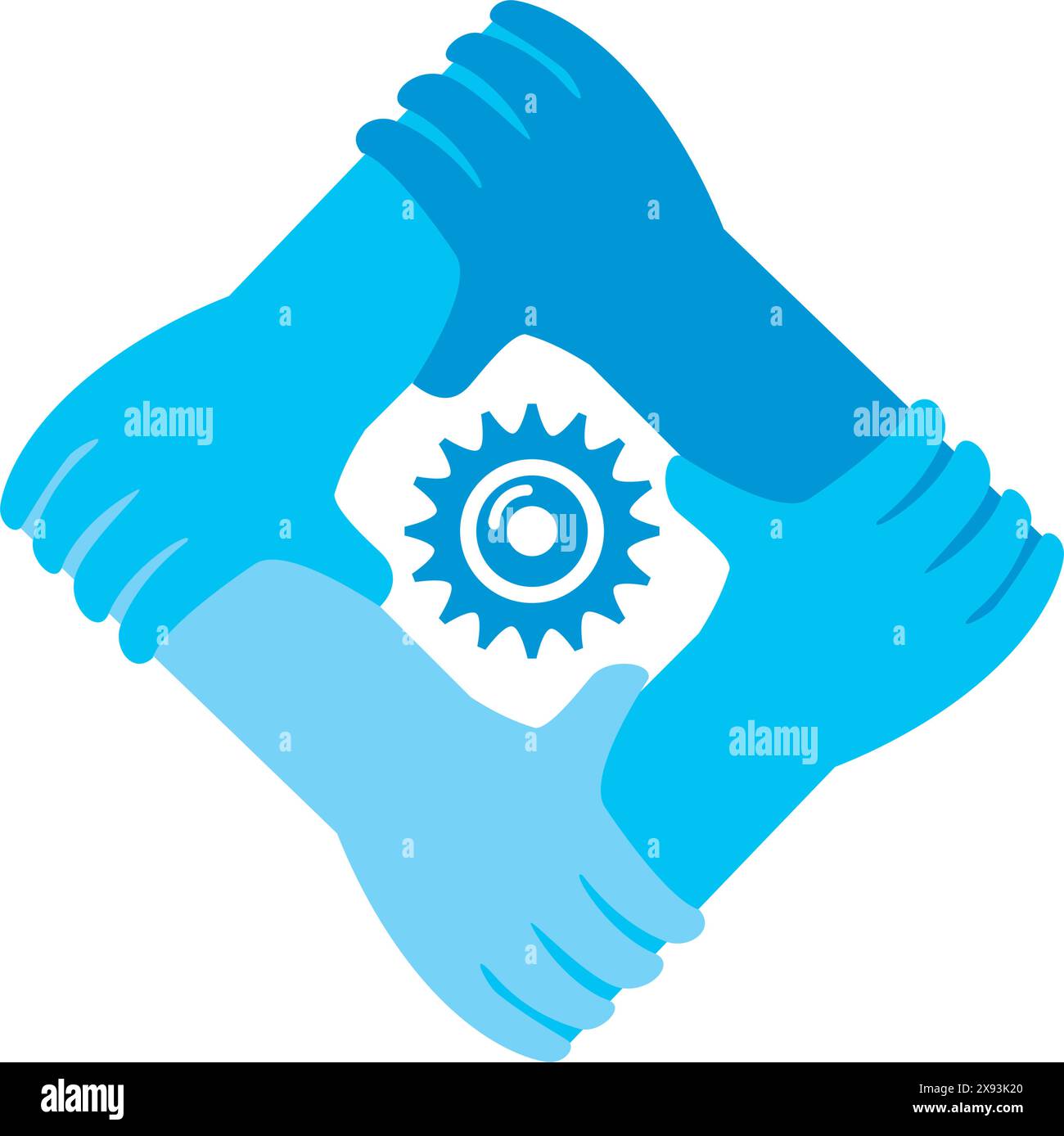 coworking hands collaboration Stock Vector Image & Art - Alamy