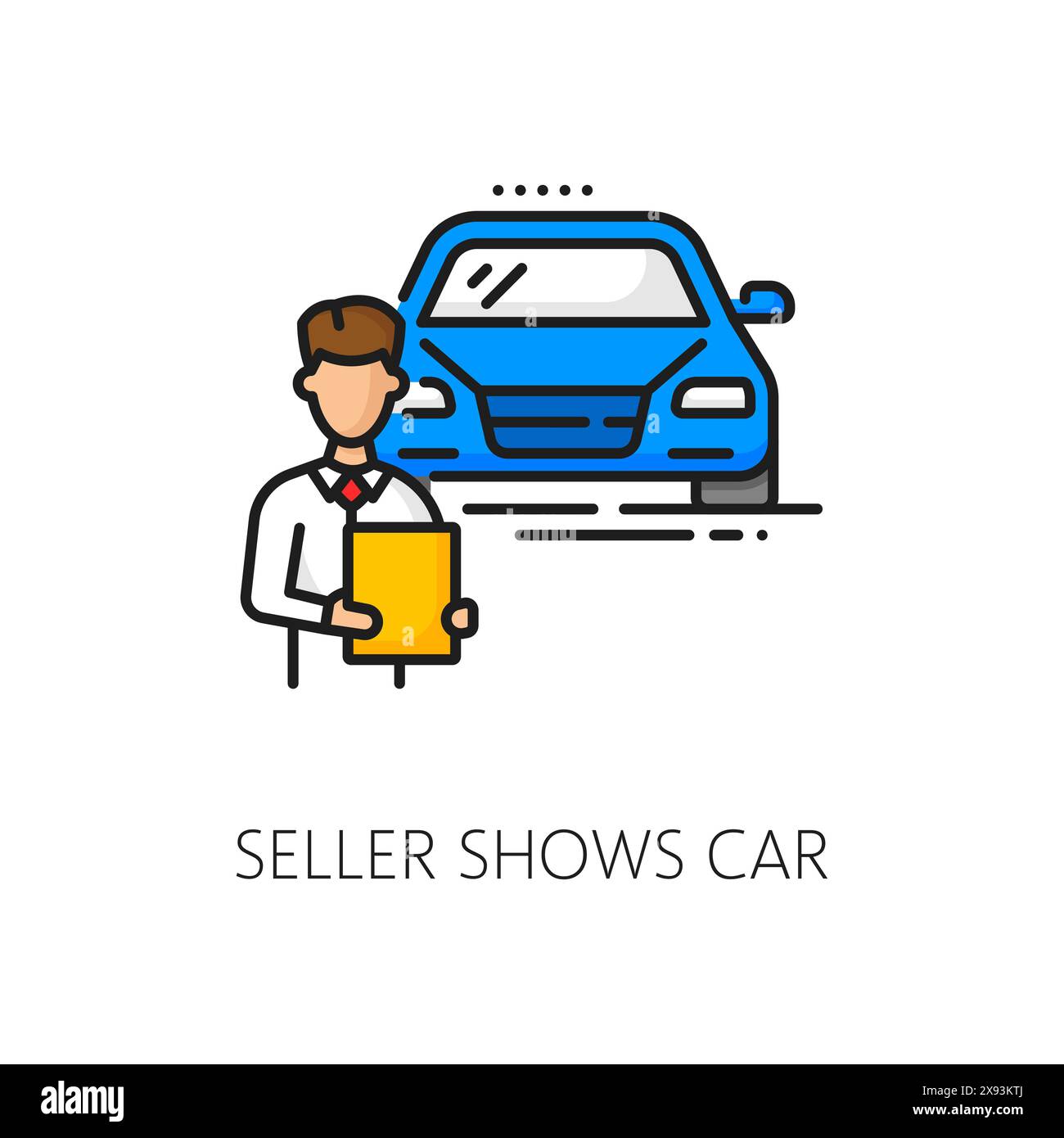 Sale manager icon outline Stock Vector Images - Alamy