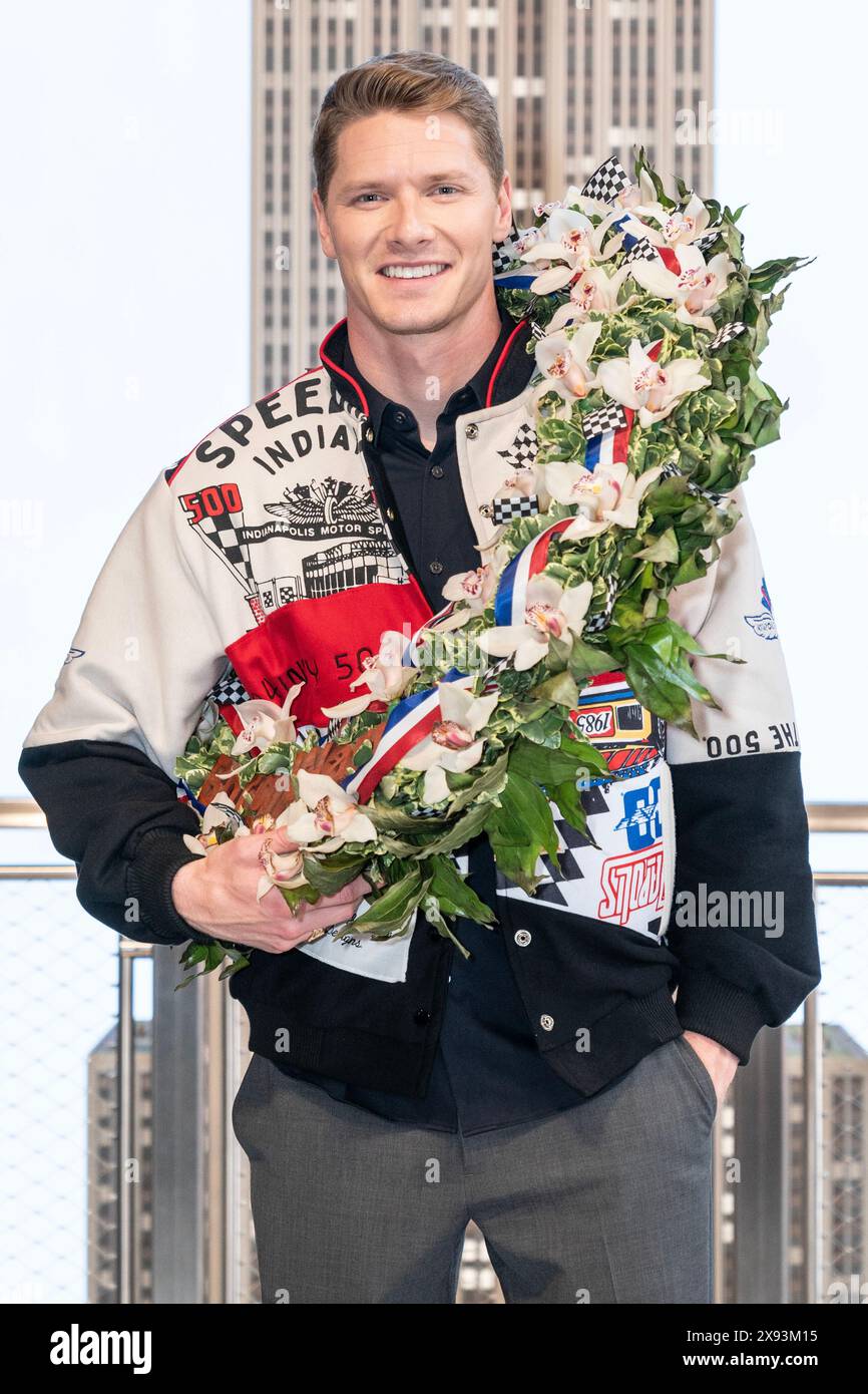 West Point, New York, USA. 28th May, 2024. JOSEF NEWGARDEN, winner of ...