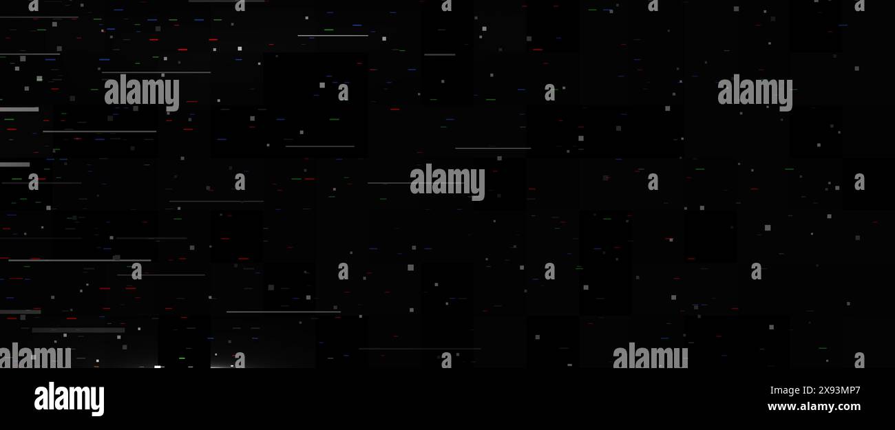 Glitch video tape background. Pixelated noise texture template ...