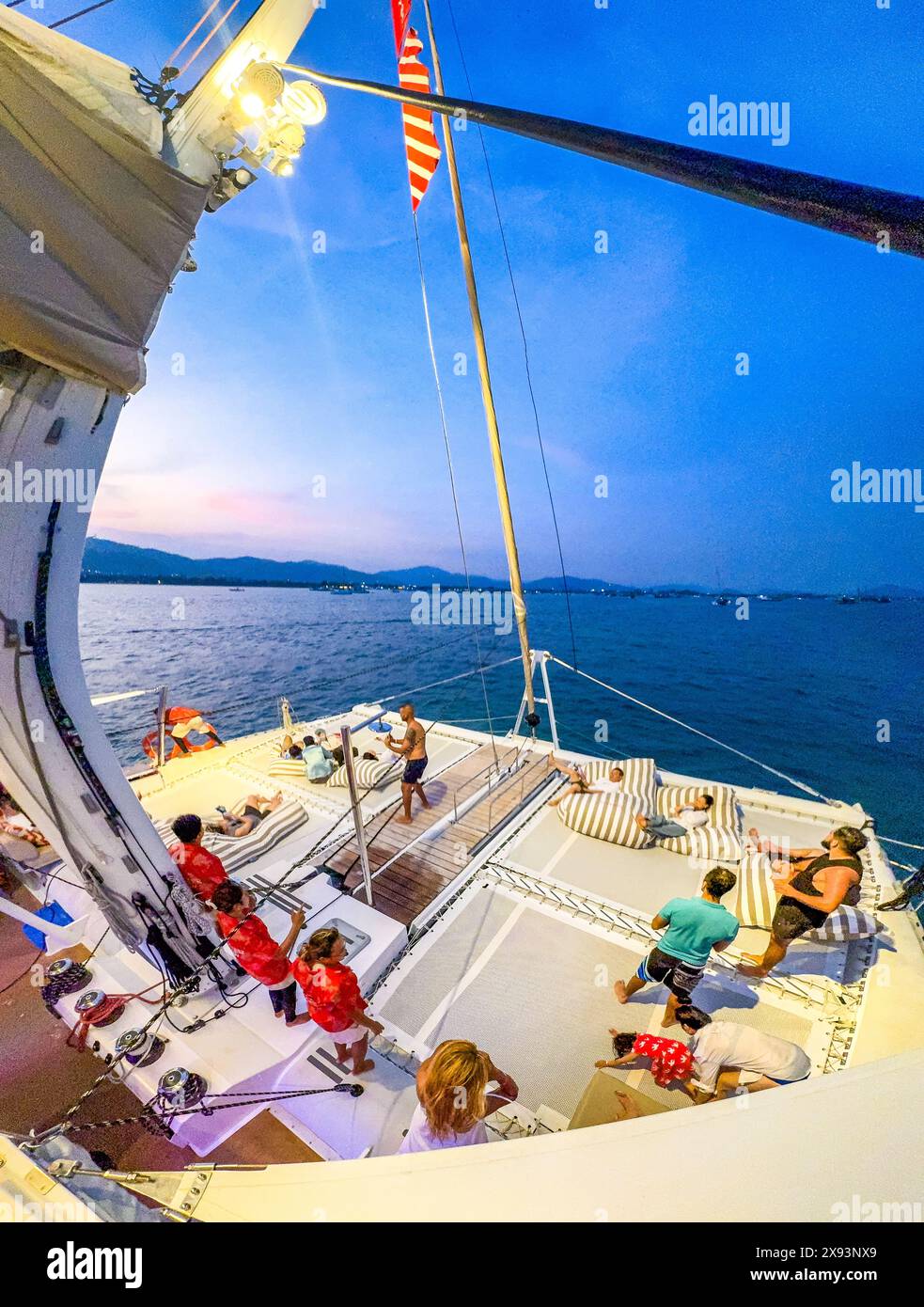Sailing Catamaran party cruise in Phuket, Thailand Stock Photo - Alamy