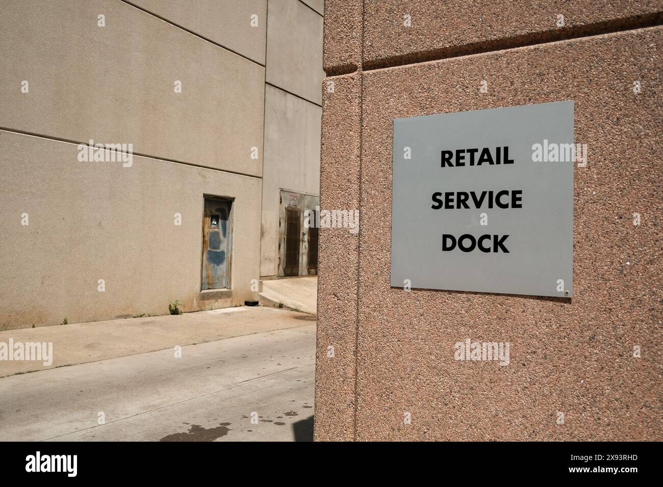 Concrete building details in Austin Texas Stock Photo - Alamy