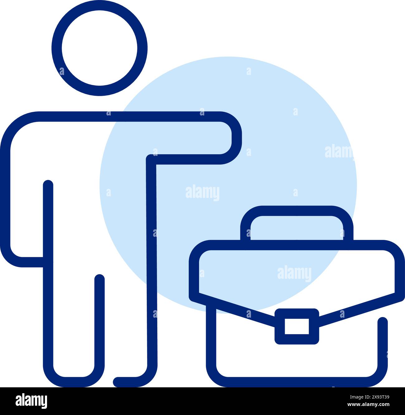 Business travel person commuter Stock Vector Images - Alamy