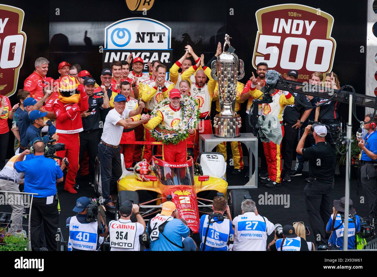 INDIANAPOLIS, INDIANA - MAY 26: Race car driver Josef Newgarden (2 ...