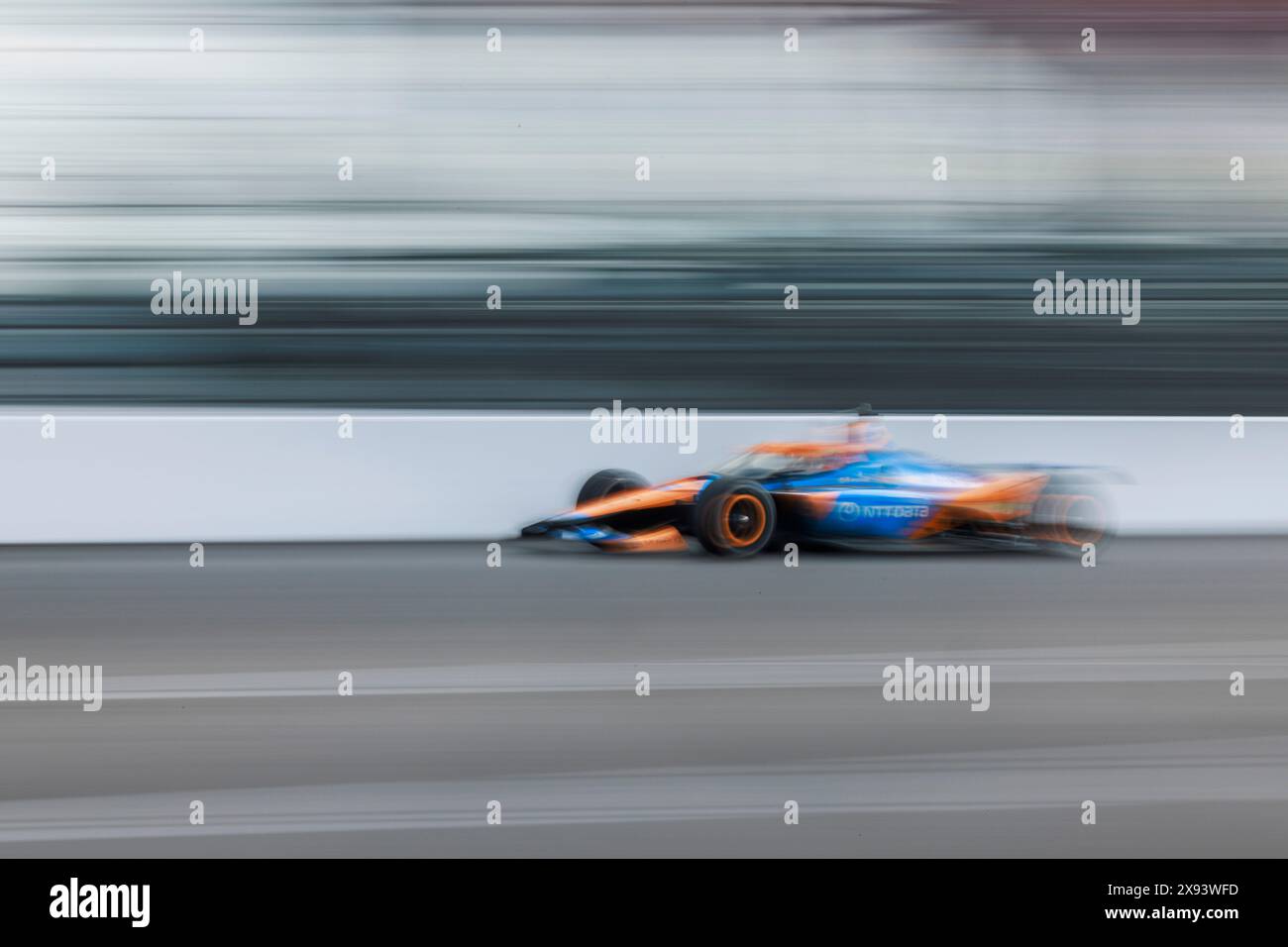 INDIANAPOLIS, INDIANA - MAY 26: Race car driver Callum Ilott (6) drives ...