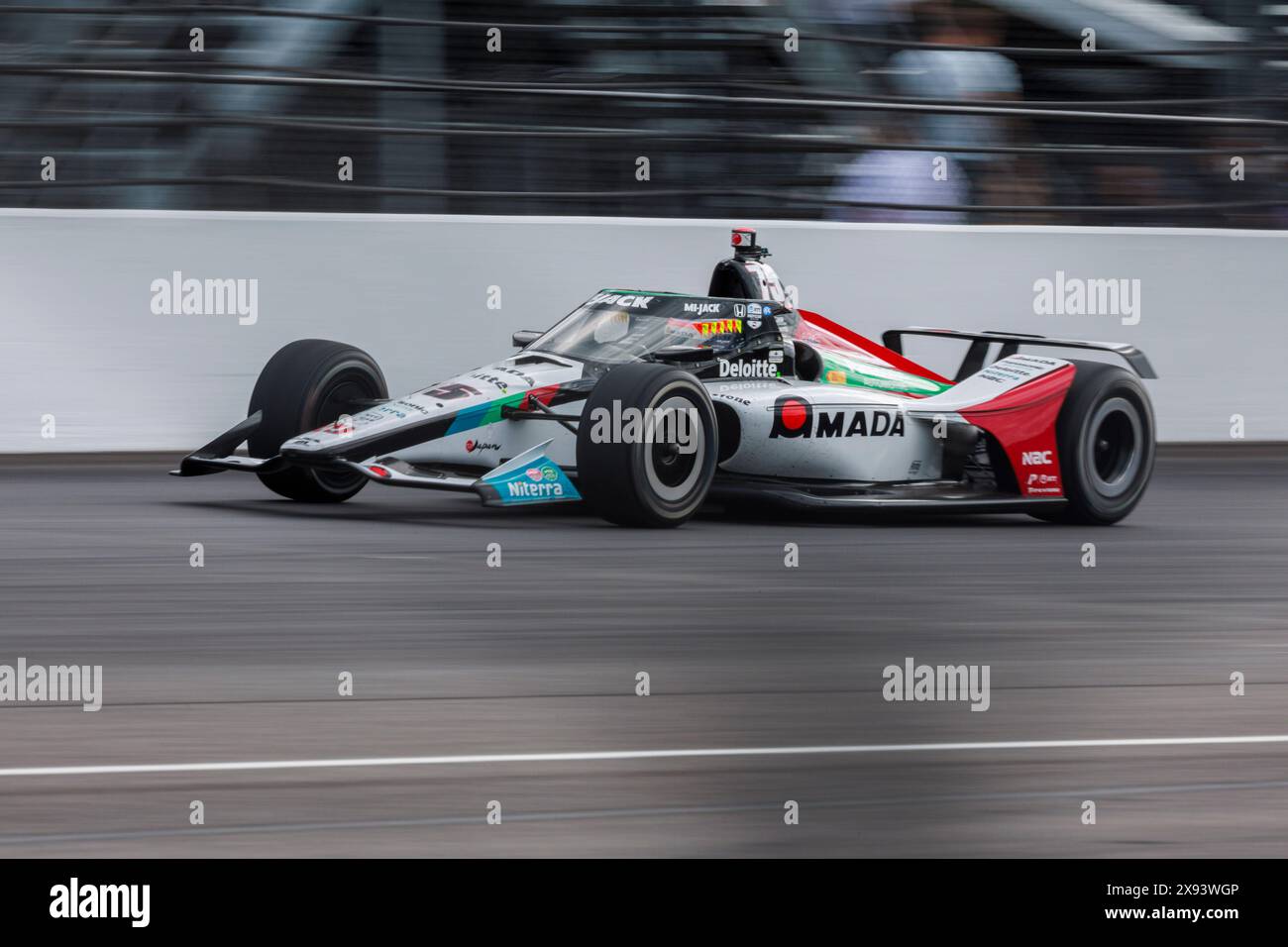 INDIANAPOLIS, INDIANA - MAY 26: Race car driver Takuma Sato (75) drives ...