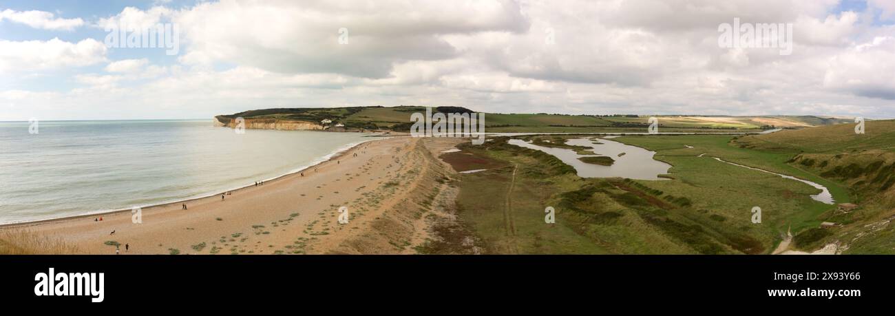 Cuckmere Haven, UK - September 10, 2022: View of Cuckmere Haven from ...