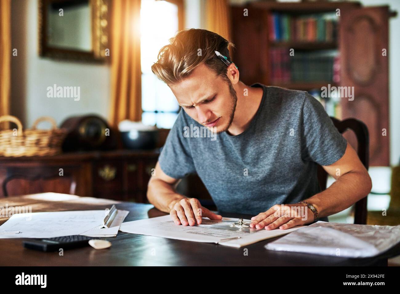 Man mistake architect floor hi-res stock photography and images - Alamy