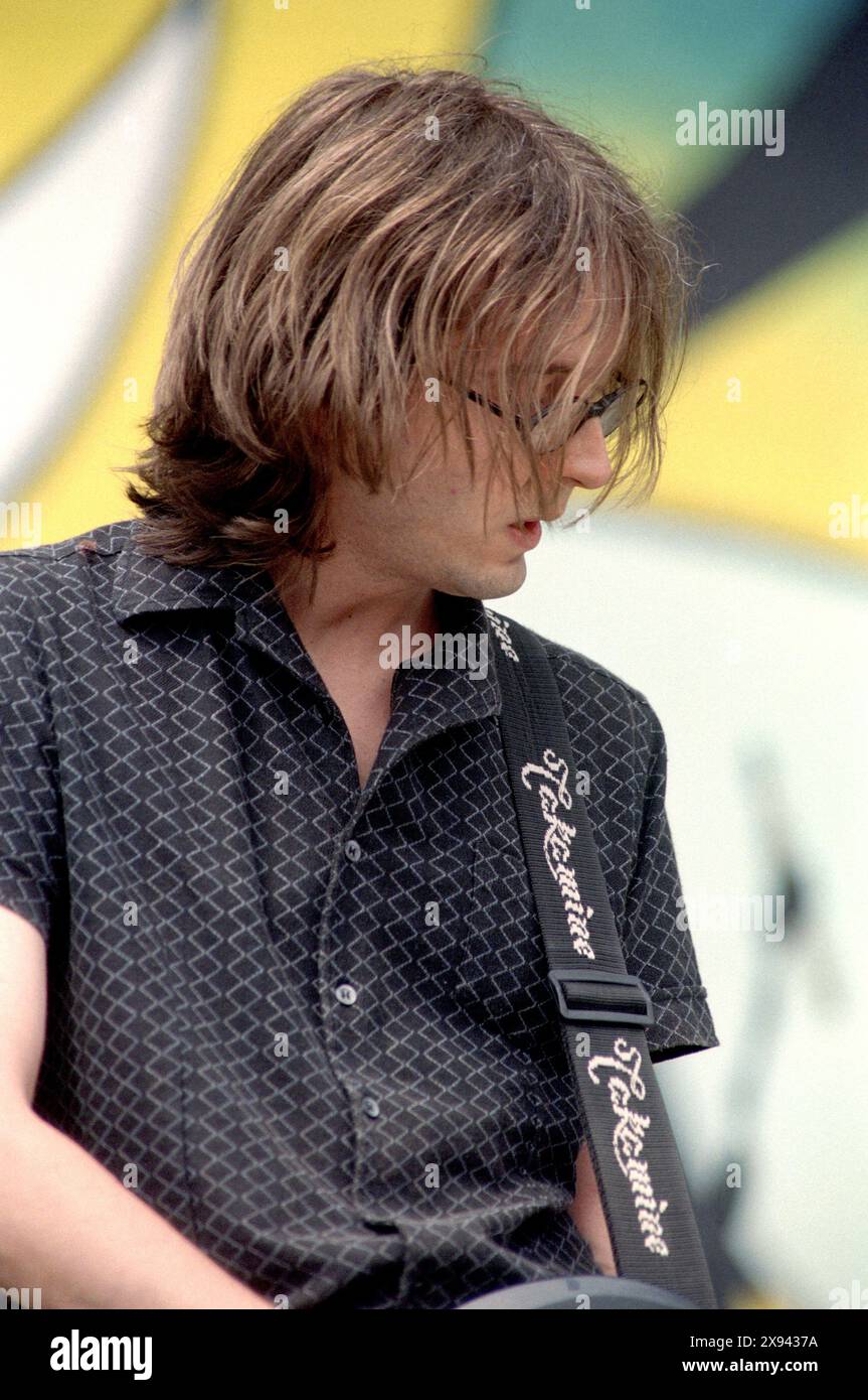 Monza Milan Italy 10/07/1999 :Riccardo Tesio guitarist of the Marlene ...