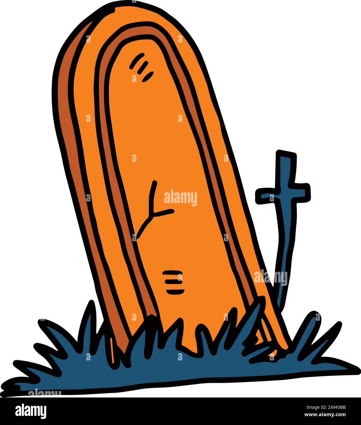 Silhouette of woman on cemetery Cut Out Stock Images & Pictures - Alamy