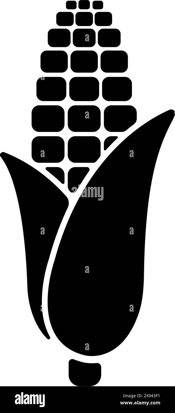 Simple corn vector icon illustration Stock Vector Image & Art - Alamy