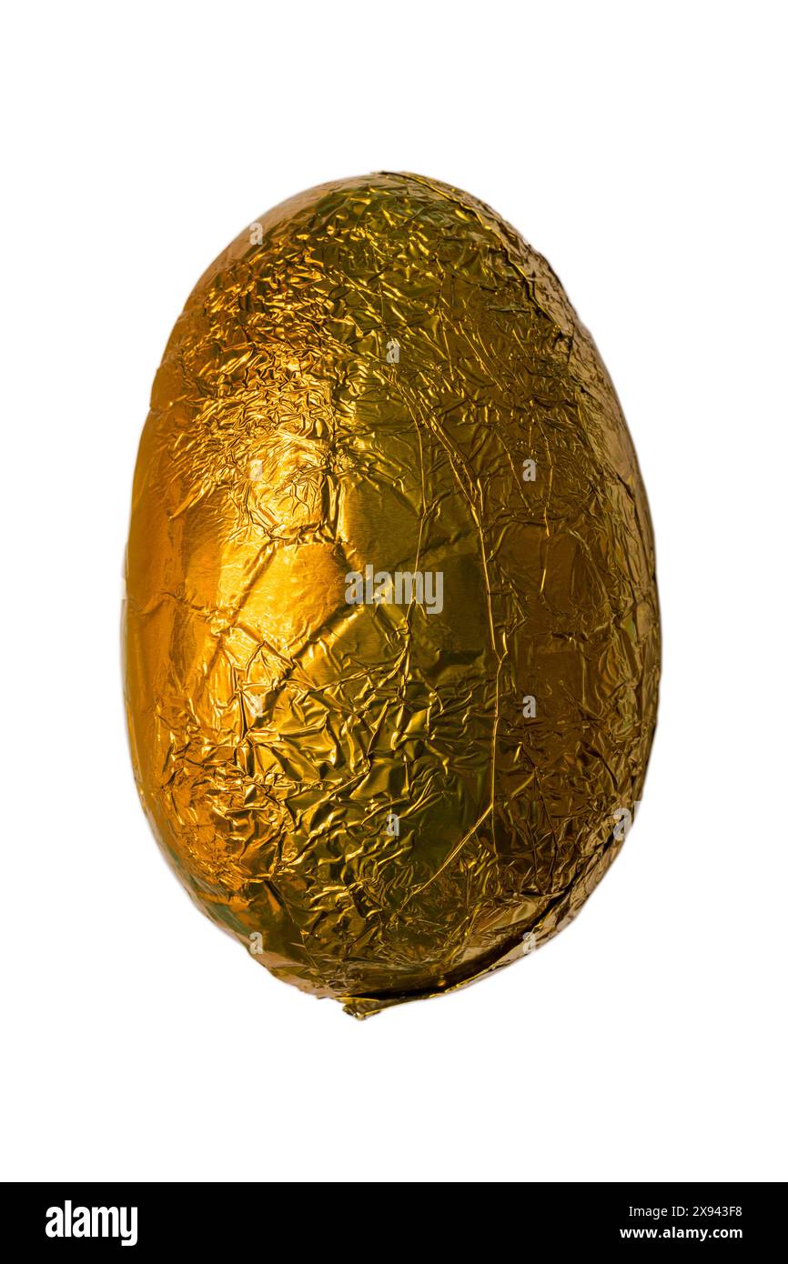 Nestle Rolo Easter Egg foil wrapped isolated on white background ...