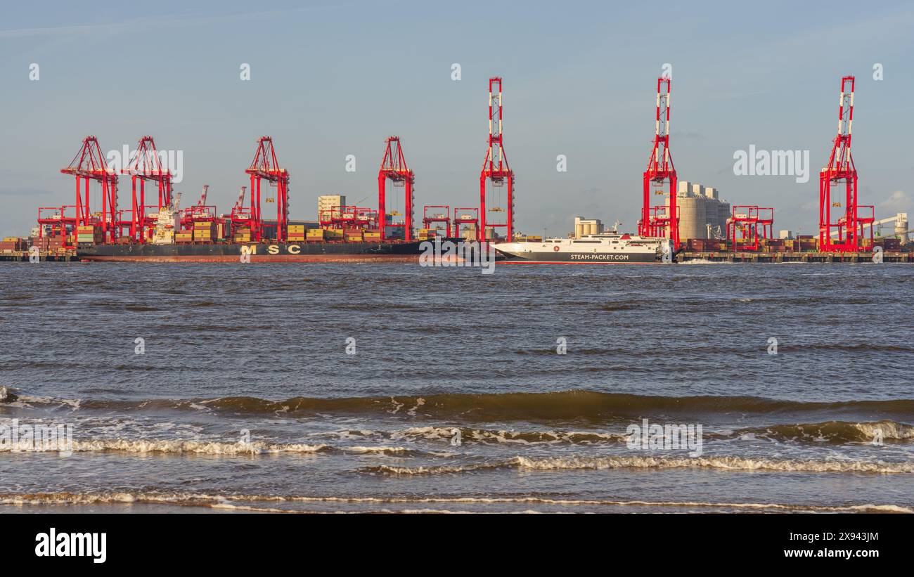 Bootle, Merseyside, England, UK - May 16, 2023: The high speed ...