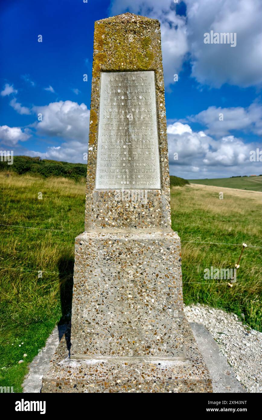 Seven Sisters Cliffs, UK - September 10, 2022: Robertson War Memorial ...