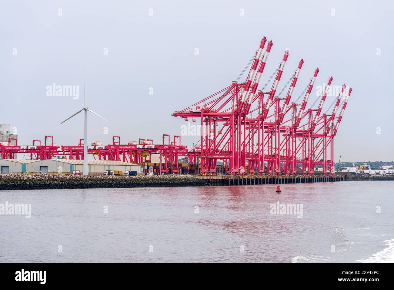 Seaforth, Merseyside, England, UK - May 17, 2023: The Liverpool harbour ...