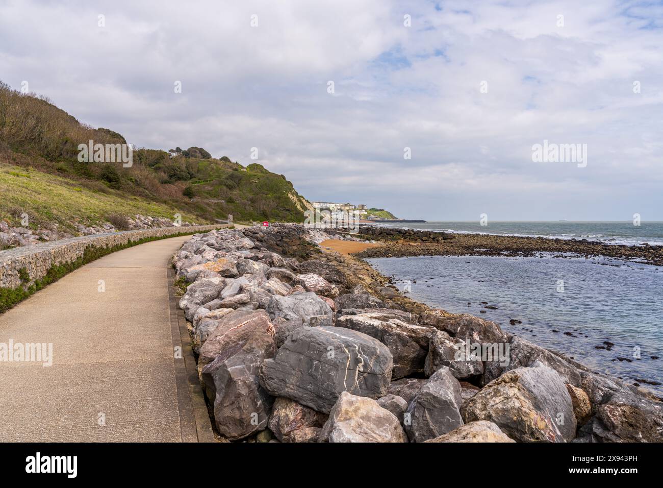 Castle Cove, Isle of Wight, England, UK - April 18, 2023: View of ...