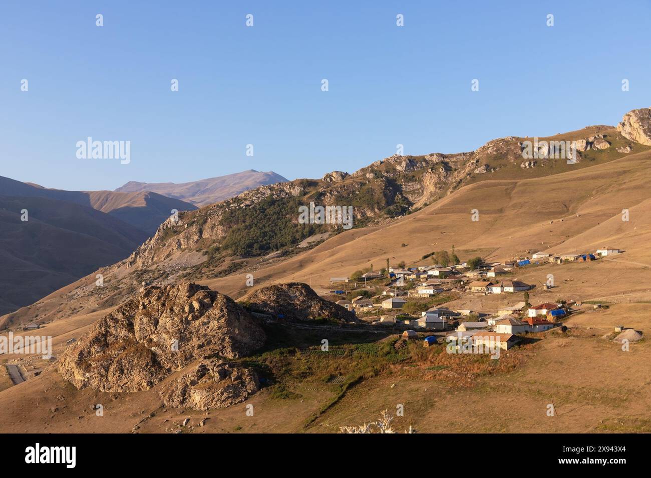 Small village high in the mountains. Jack. Guba region. Azerbaijan ...