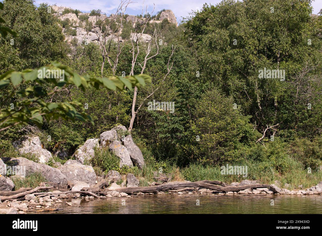 A beautiful lake high in the mountains. Ganja. Azerbaijan Stock Photo ...