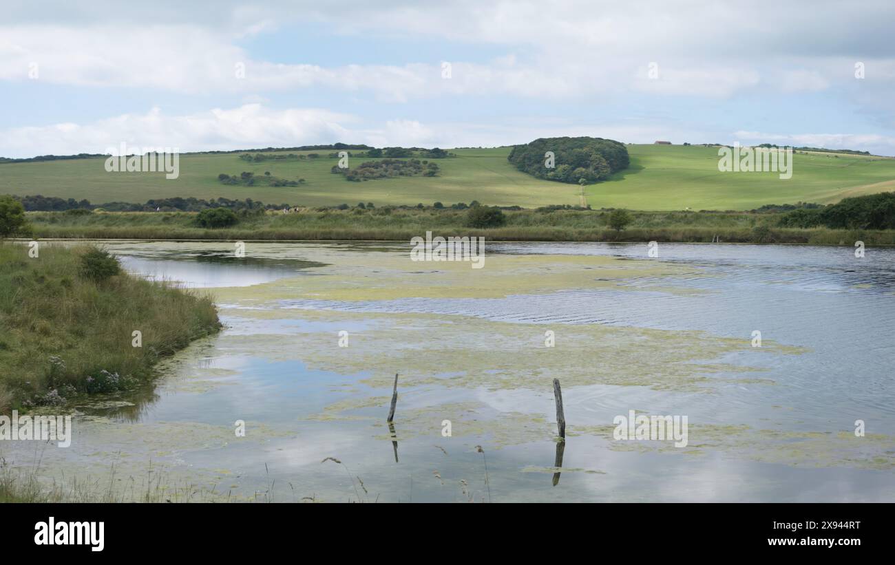 Cuckmere Haven, UK - September 10, 2022: View of Cuckmere Haven showing ...