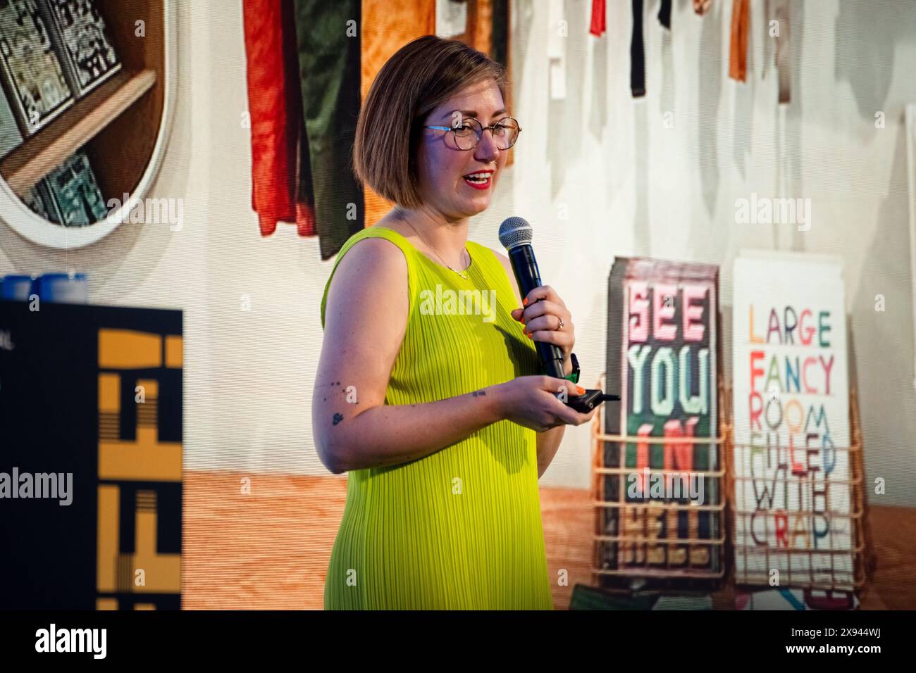 Designer Jessica Hische presents on the main Roots Stage at OFFF ...