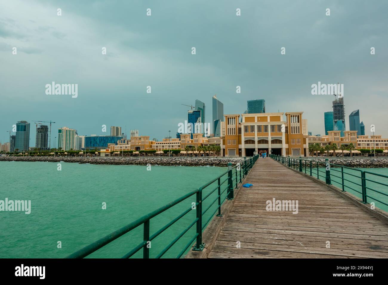 Kuwait City - May 16, 2024 - towers in Kuwait City seen from Souq Sharq ...