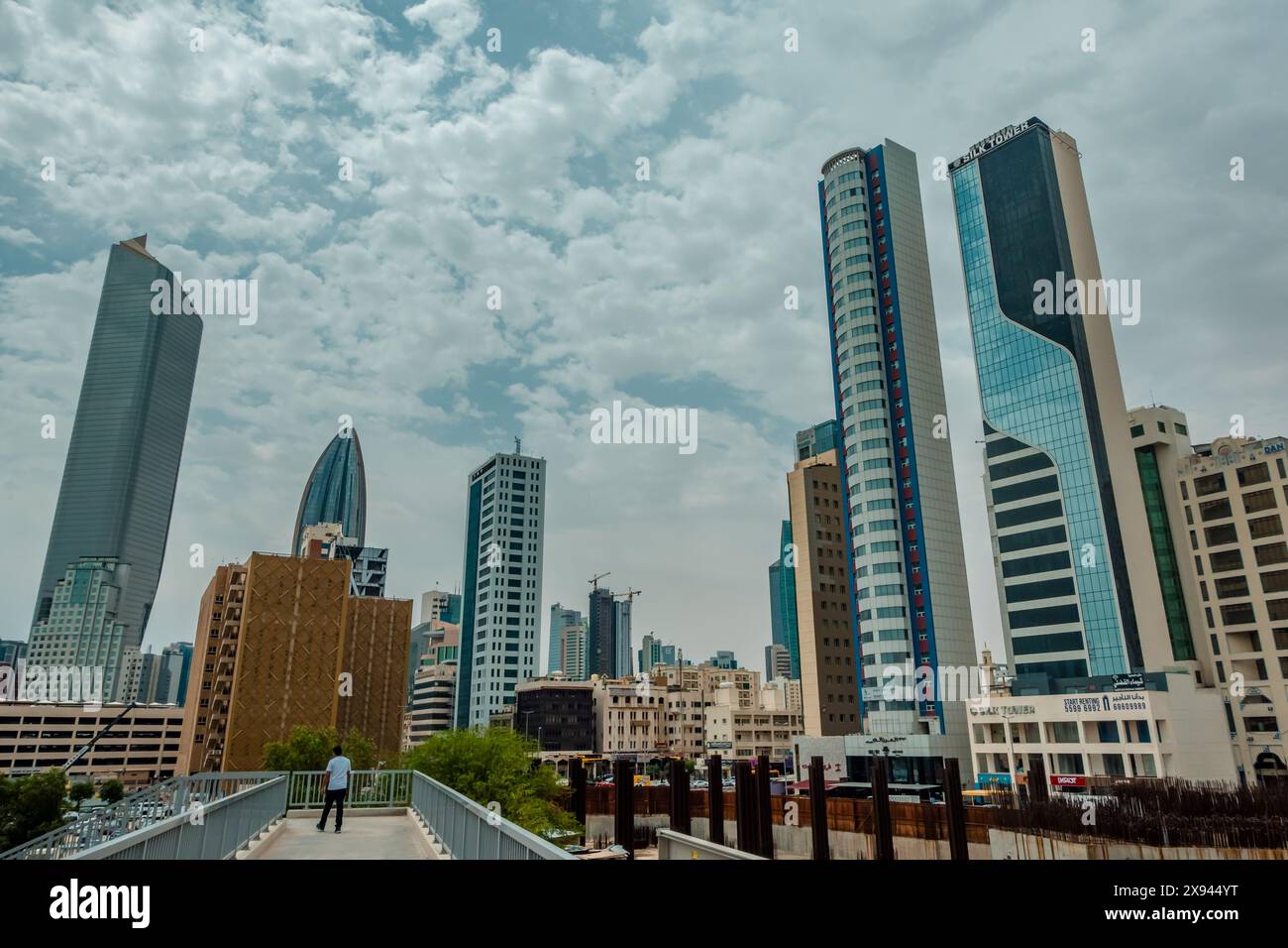 Kuwait City - May 16, 2024 - towers in Kuwait City seen from Souq Sharq ...