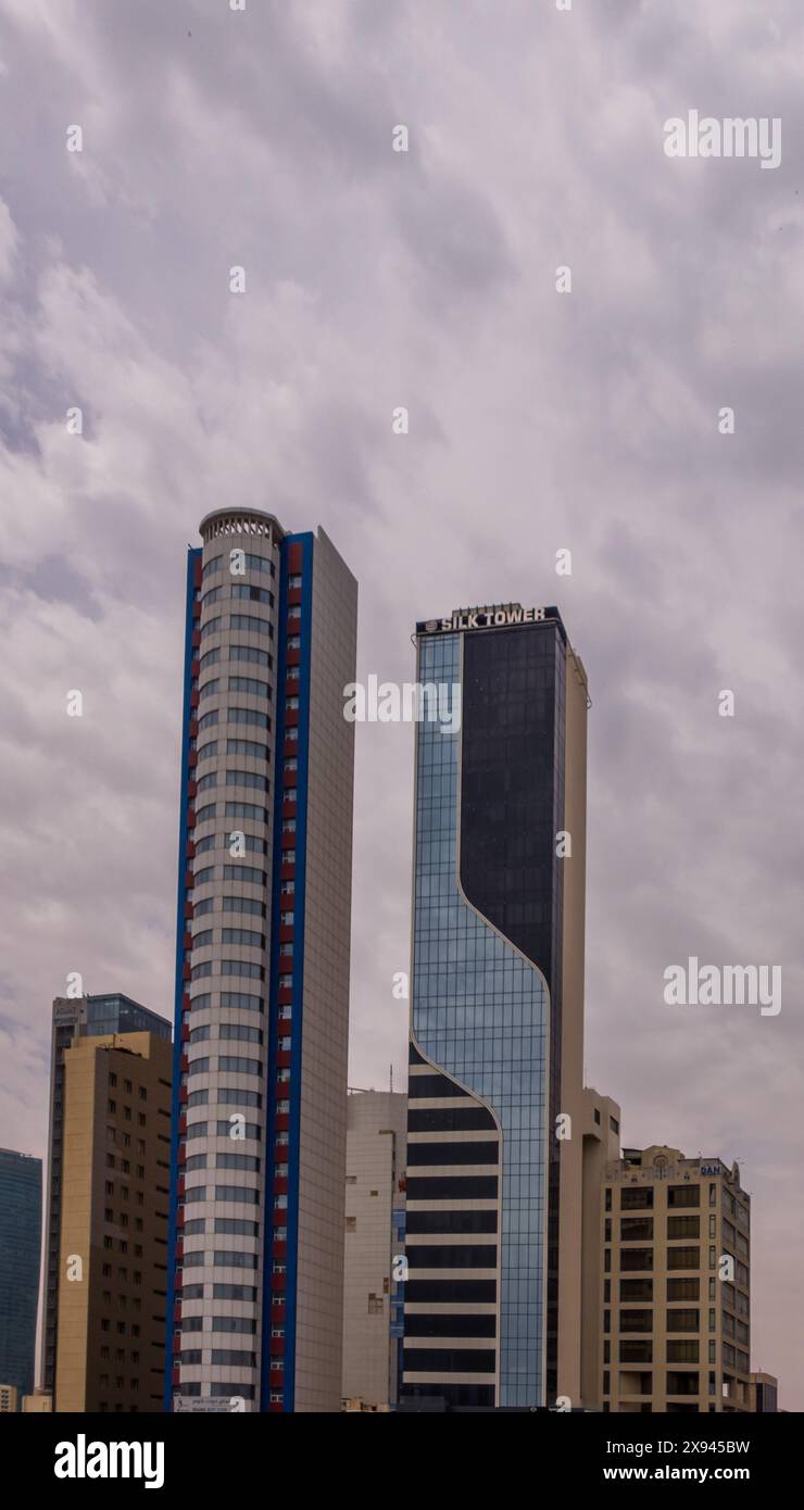 Kuwait City - May 16, 2024 - towers in Kuwait City seen from Souq Sharq ...