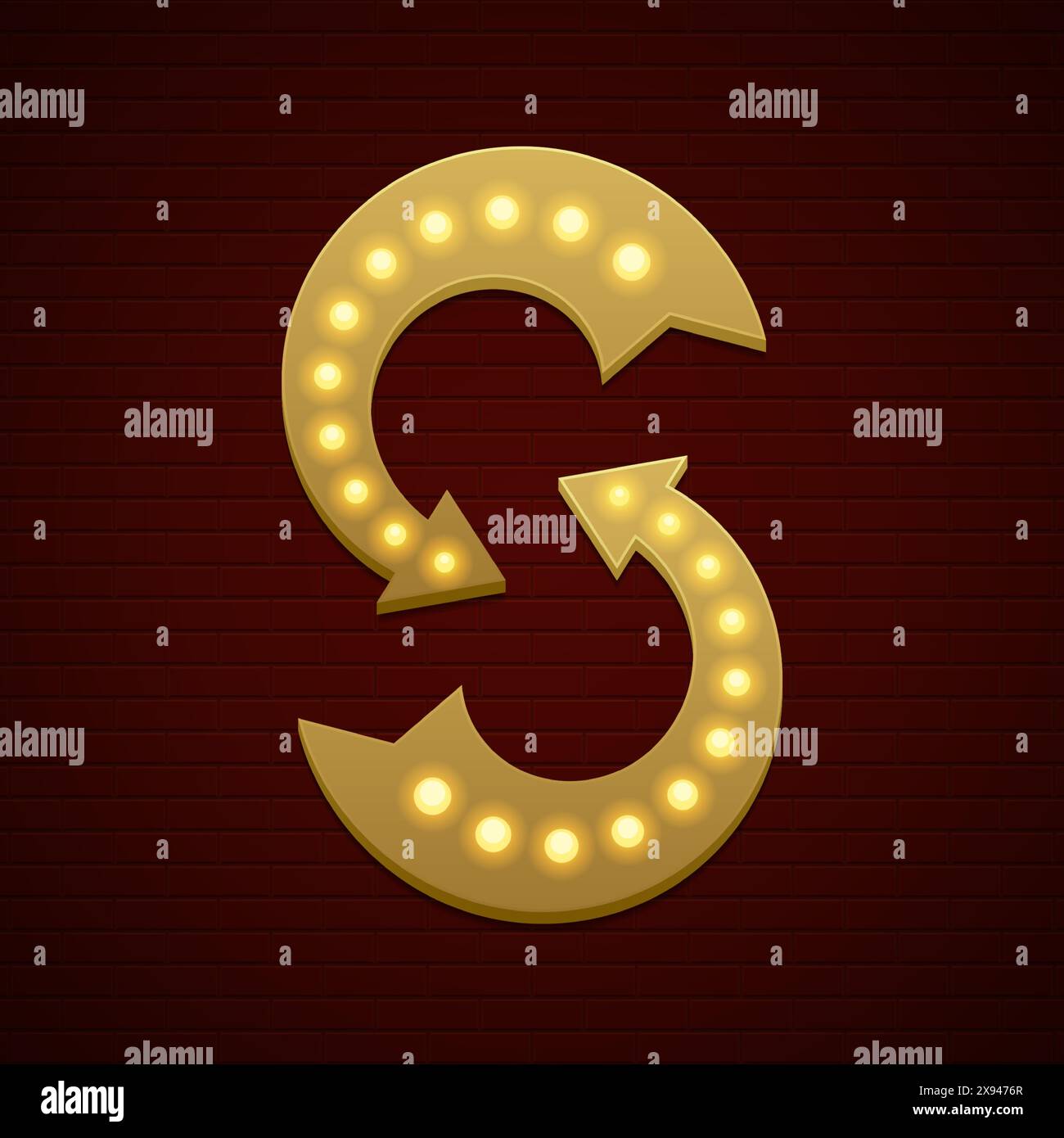 Retro Showtime Sign Design. Cinema Signage Light Bulbs Frame and Neon ...