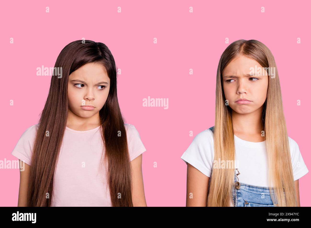 Close-up portrait of two people nice cute lovely attractive charming ...